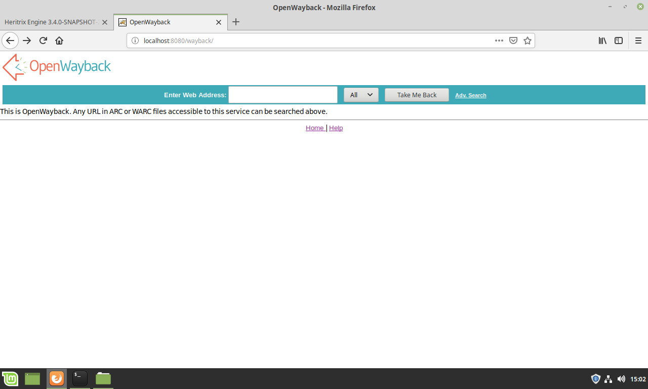 基於linux mint的網站典藏系統 - openwayback - 於是我又重看一次